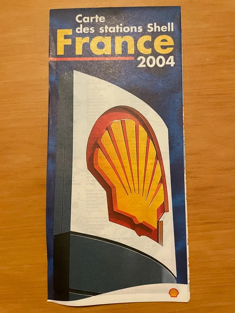 ANCIENNE CARTE DE France Publicitaire Station service Garage SHELL 2004 ...