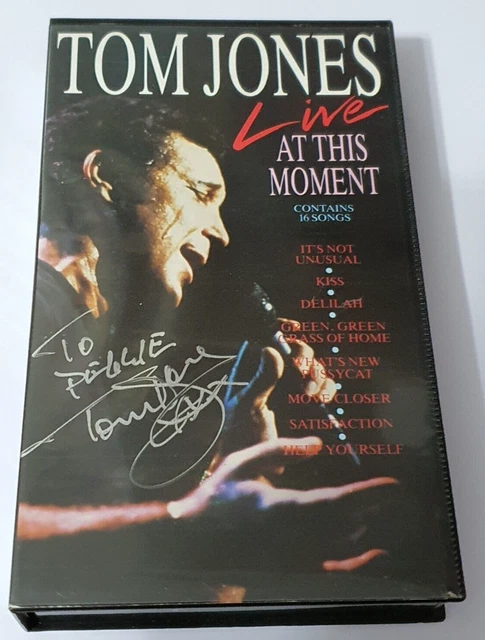 SIGNED TOM JONES VHS Video - Live At This Moment £21.51 - PicClick UK