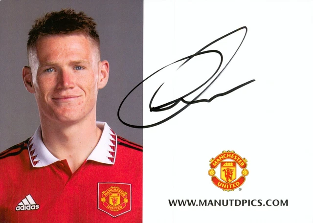 SCOTT MCTOMINAY SIGNED Manchester United Original Man Utd Club Card ...