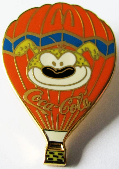 PIN'S MONGOLFIERE COCA-COLA MC DONALD'S MARSUPILAMI ORANGE Vintage TRES ...