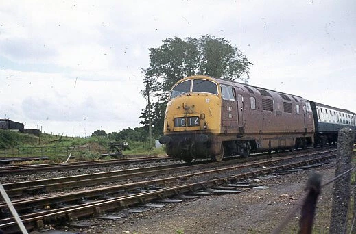 ORIGINAL COLOUR SLIDE of D817 BR Warship class diesel hydraulic loco £ ...