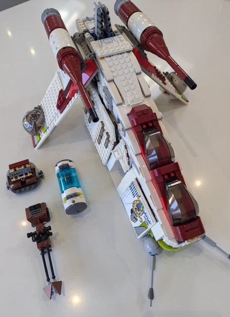 LEGO STAR WARS: Republic Attack Gunship (7676) complete Build & Extras ...