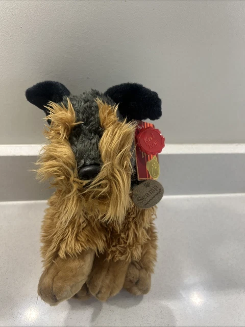 KEEL TOYS SCAMP the Schnauzer black and tan soft toy plush dog puppy 13 ...