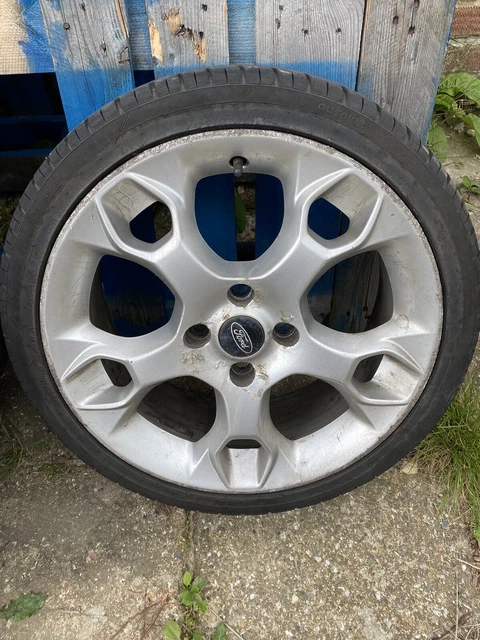 GENUINE 17& FORD FIESTA MK7 MK 8 ZETEC S SNOWFLAKE ALLOY WHEEL With ...