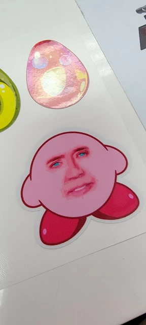 KIRBY NICOLAS CAGE Sticker Decal Meme $4.99 - PicClick CA