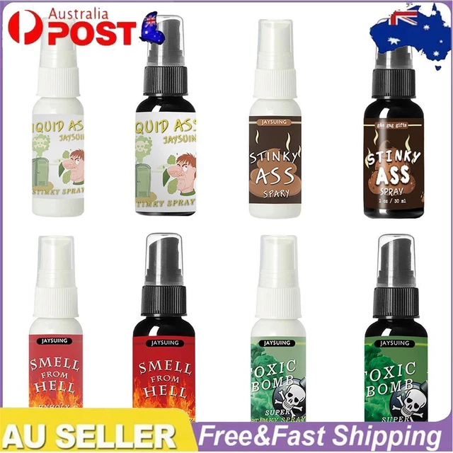 8 TYPES LIQUID Smelly Spray Prank Joke Stinky Funny Toy for April Fool ...