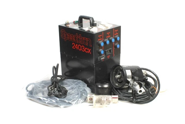 2403CX SPEEDOTRON BLOC D'alimentation Ligne Noire 2400Ws Avec Tête 102A ...