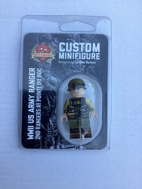 LEGO BRICKMANIA CUSTOM Minifigure WW2 US Army Ranger At Pointe Du Hoc ...