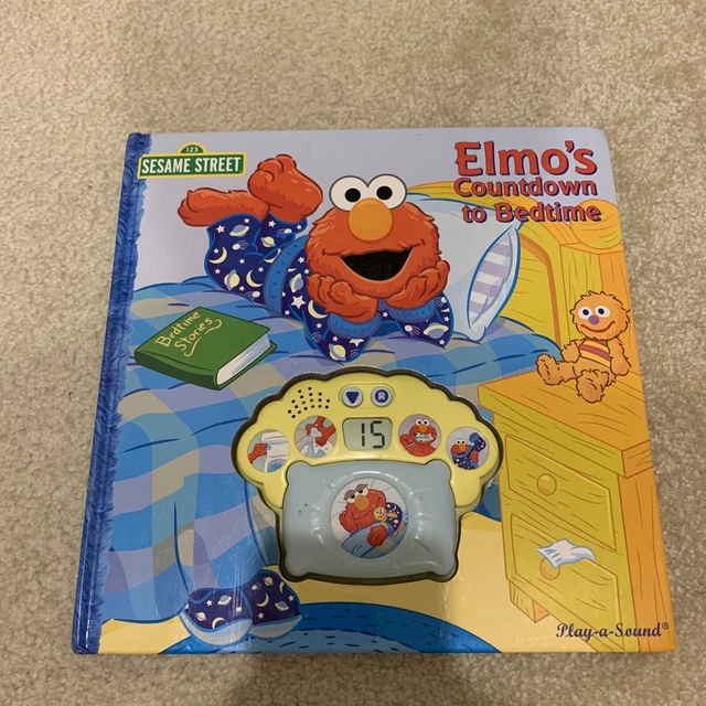 SESAME STREET ELMO'S Countdown to Bedtime Hardcover Book Toddler Play ...