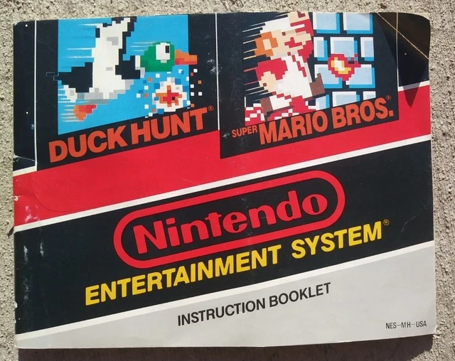 NINTENDO NES-MH-USA INSTRUCTION Booklet/Manual Only, Super Mario Bros ...