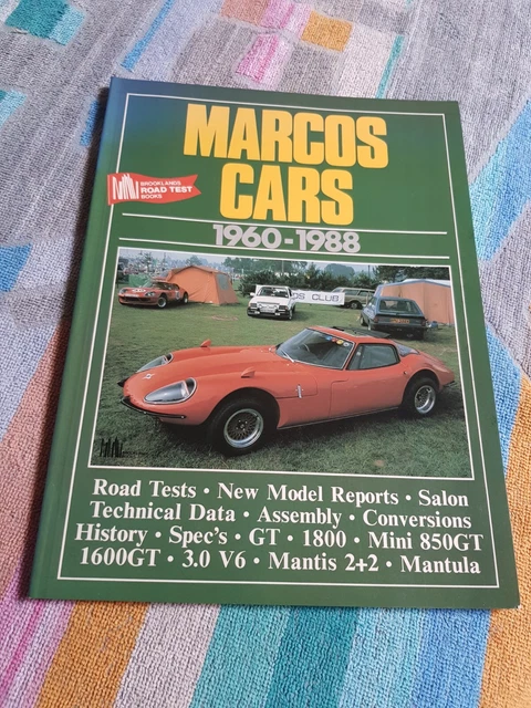 MARCOS CARS 1960-1988 Brooklands Road Test Portfolio VGC GT 1600 1800 3 ...