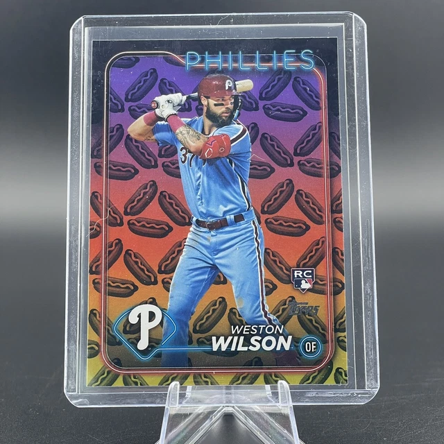 2024 TOPPS SERIES 2 #658 Weston Wilson SP Summer Hot Dog Foil Rookie RC ...