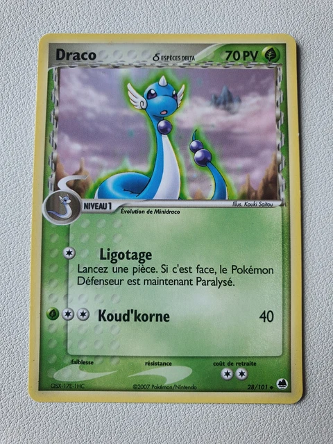 CARTE POKEMON DRACO Espece Delta 28/101 Bon Etat Voir Photos EUR 1,00 ...