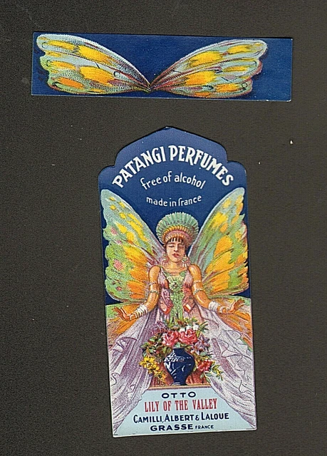 10 ETIQUETTES ANCIENNES PARFUM : "Patangi Perfumes" Années 1950 Camilli ...