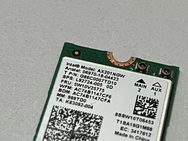 ASUS VIVOBOOK 16X X1603Z WIFI wireless and bluetooth combo card ...