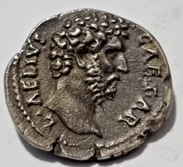 RARO ARGENTO ROMANO Antico Denarius Aelius Raro In Perfette Condizioni ...