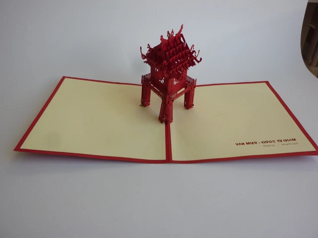 KLAPPKARTE, POP UP Karte, Tempel EUR 2,00 - PicClick DE