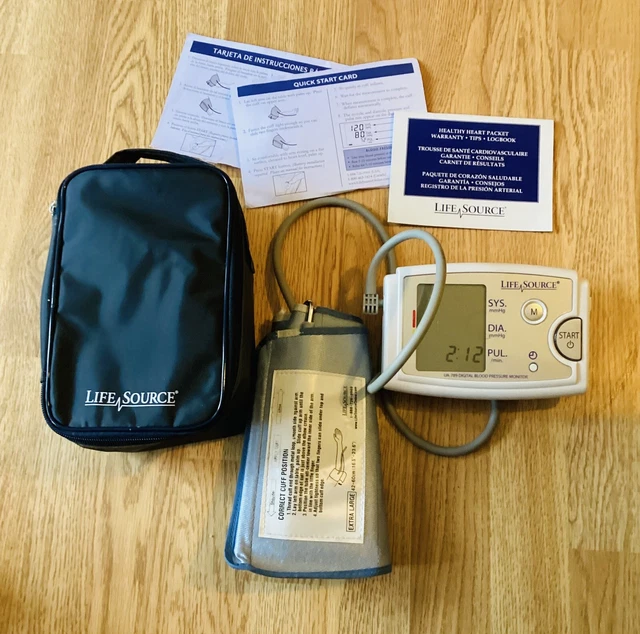 MONITOR DE PRESIÓN arterial LifeSource UA-789AC - puño XL EUR 11,03 ...