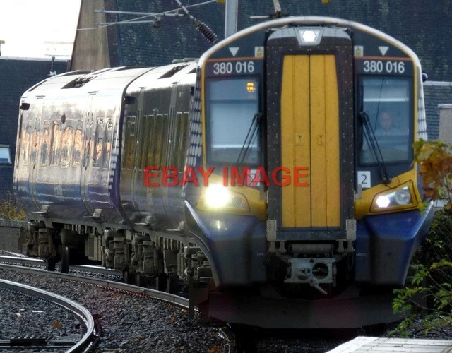 PHOTO SCOTRAIL Class 380 Train Number 380 016 Approaching Port Glasgow ...