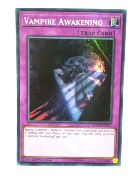 YUGIOH CARD - Vampire Awakening - DASA EN010- Super Rare - LP $1.90 - PicClick AU