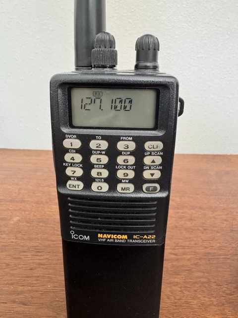 ICOM IC-A22 HANDHELD Radio VHF Air Band Transceiver Two-Way Radio with ...