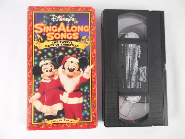 DISNEY'S SING ALONG Songs The Twelve Days Of Christmas Vhs **Quick Ship ...