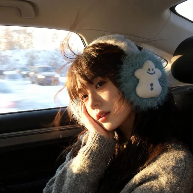 LITTLE SNOWMAN WINTER Earmuffs Plush Fur Ear Warmers Fashion Ear Cover ...