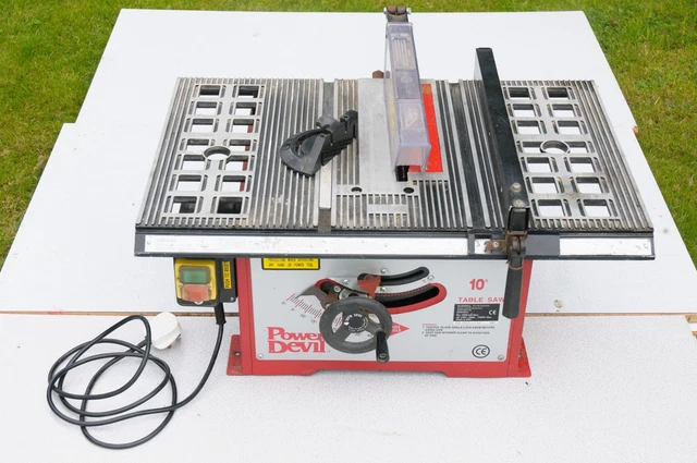 TABLE SAW POWER devil 1500W 10" table saw £49.00 - PicClick UK