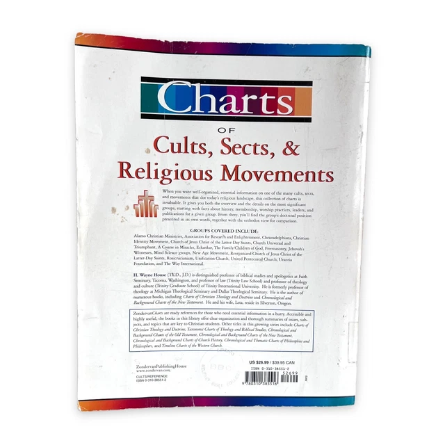 CHARTS OF CULTS, Sects and Religious Movements House, Hannah, Holden Ex ...