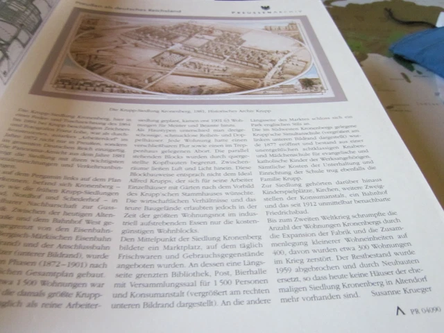 PREUSSEN ARCHIV N4 4090 Die Krupp Siedlung in Kronenberg 1881 EUR 6,04 ...