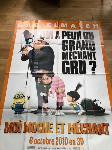 MOI MOCHE ET MECHANT Affiche Cinéma ORIGINALE 160x120cm EUR 8,00 ...