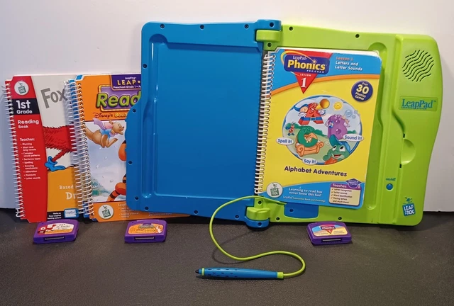 LEAPFROG LEAPPAD LEARNING Game System Console # 57-000 +3 Cartridges ...