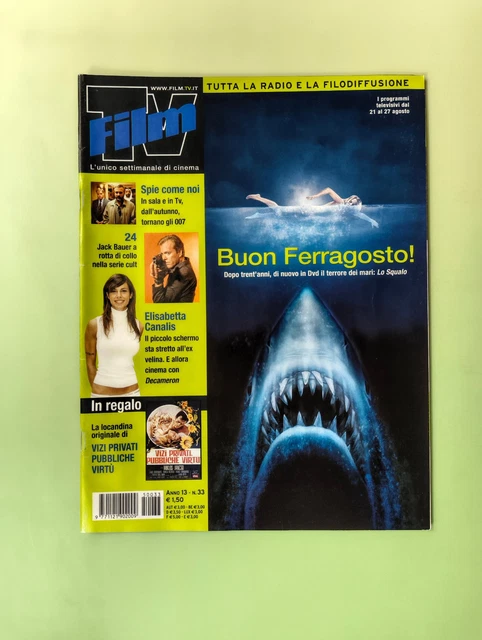 FILM TV 33-2005 Le Requin-JAWS-SPIELBERG-JACK BAUER-CANALIS-JAMES DEAN ...
