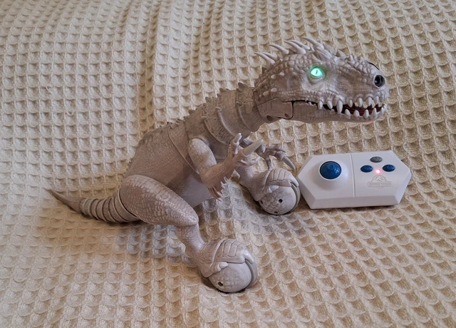 JURASSIC WORLD ZOOMER Electronic Indominus Rex Robot Dinosaur Remote ...