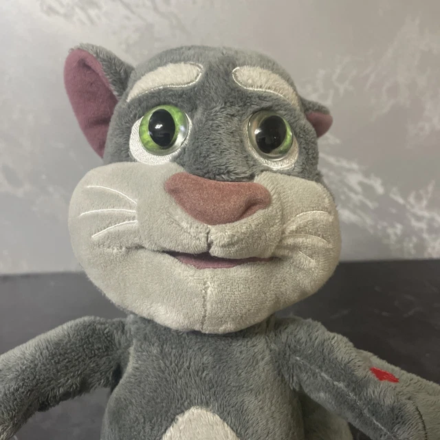 TALKING TOM FRIENDS Interactive Talkback Grey Cat Plush Toy Working ...