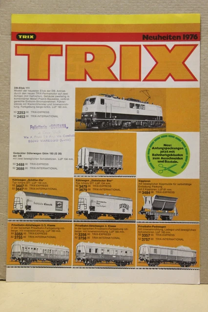 CATALOGO TRIX PLASTICO ferroviario locomotiva treno stazione ferrovia ...