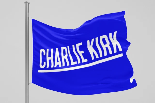 CHARLIE KIRK FLAG - Turning Point USA, RIP Charlie Kirk flag, 3X5FT, 4 ...