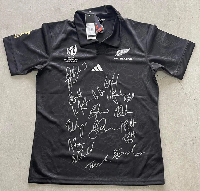 NEW ZEALAND ALL Blacks 2023 Rugby World Cup Team Signed Jersey $700.00 ...