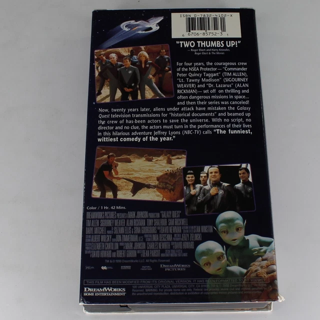 GALAXY QUEST VHS 1999 Sci-Fi Comedy Original Release DreamWorks £11.94 ...