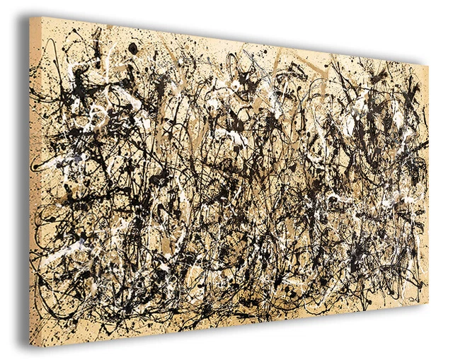 QUADRI FAMOSI JACKSON Pollock VI stampe su tela riproduzioni famose ...