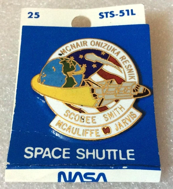 PIN'S LAPEL PINS NASA SPACE SHUTTLE 25-STS- 51L (neuf couleur dorée ...