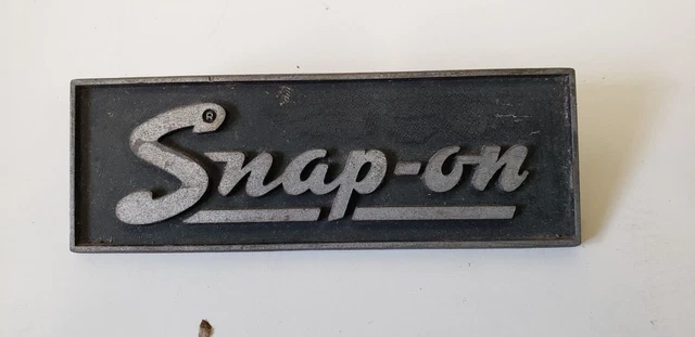 VINTAGE SNAP ON Tools Underline Logo Name Plate Emblem Badge For Tool ...