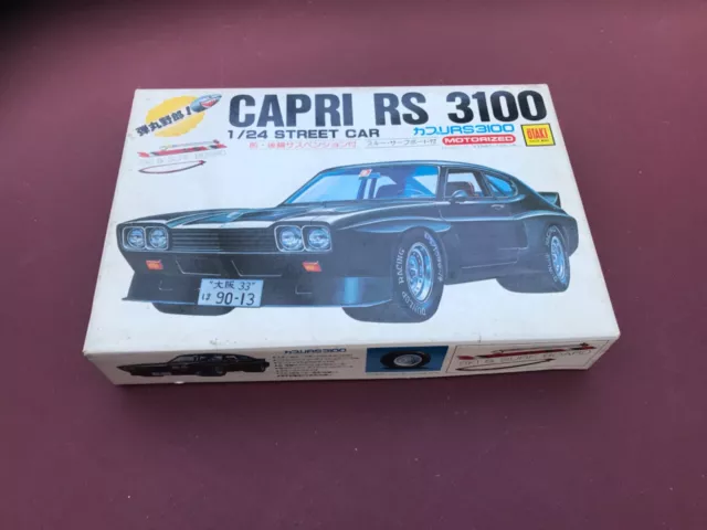 OTAKI FORD RS 3100 Capri model plastic car kit 1/24 Motorized *Vintage ...
