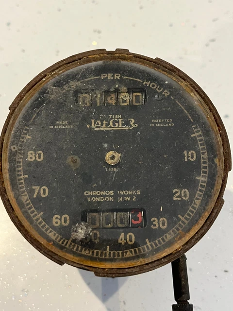 ANTIQUE EARLY JAEGER (Smiths) Chronometric Speedometer - Listed Not ...