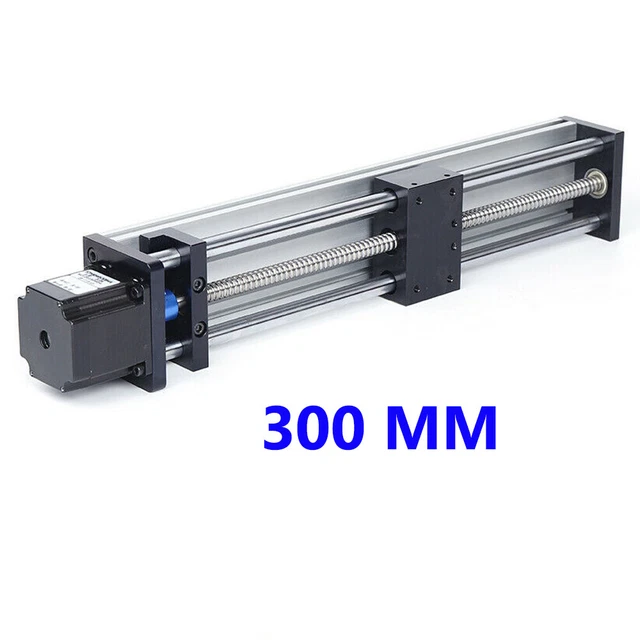 BALL SCREWS LINEAR Rail Motion Guide Sliding Table W/ Stepper Motor ...