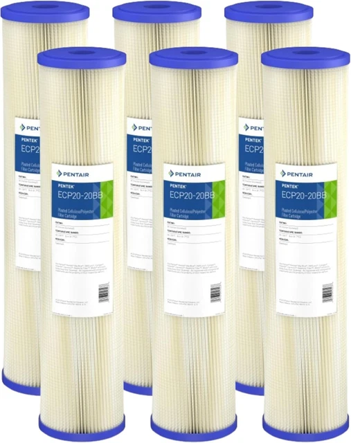 PENTAIR ECP20-20BB BIG Blue Sediment Water Filter, 20-Inch, Whole House ...