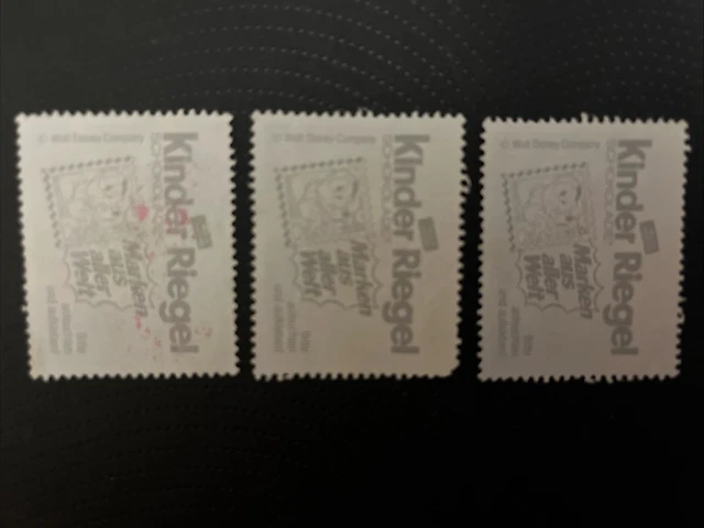 BRIEFMARKEN DONALD DUCK Ferrero Kinder Riegel Walt Disney Comic ...