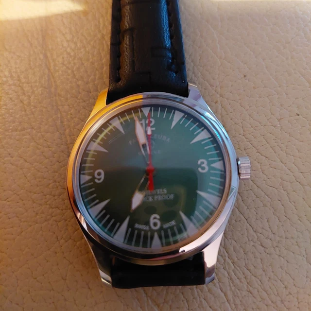 VINTAGE FAVRE LEUBA Mechanical Hand Winding ST96 Movement Wrist Watch ...