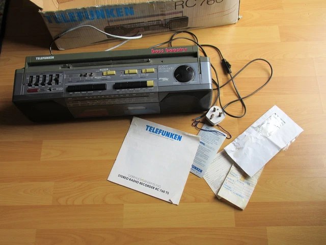 TELEFUNKEN RC651 Ghettoblaster Radio Recorder Cassette ...