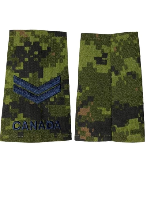 CANADIAN ARMED FORCES Cadpat Rank Epaulets Air Force - Corporal $14.99 ...